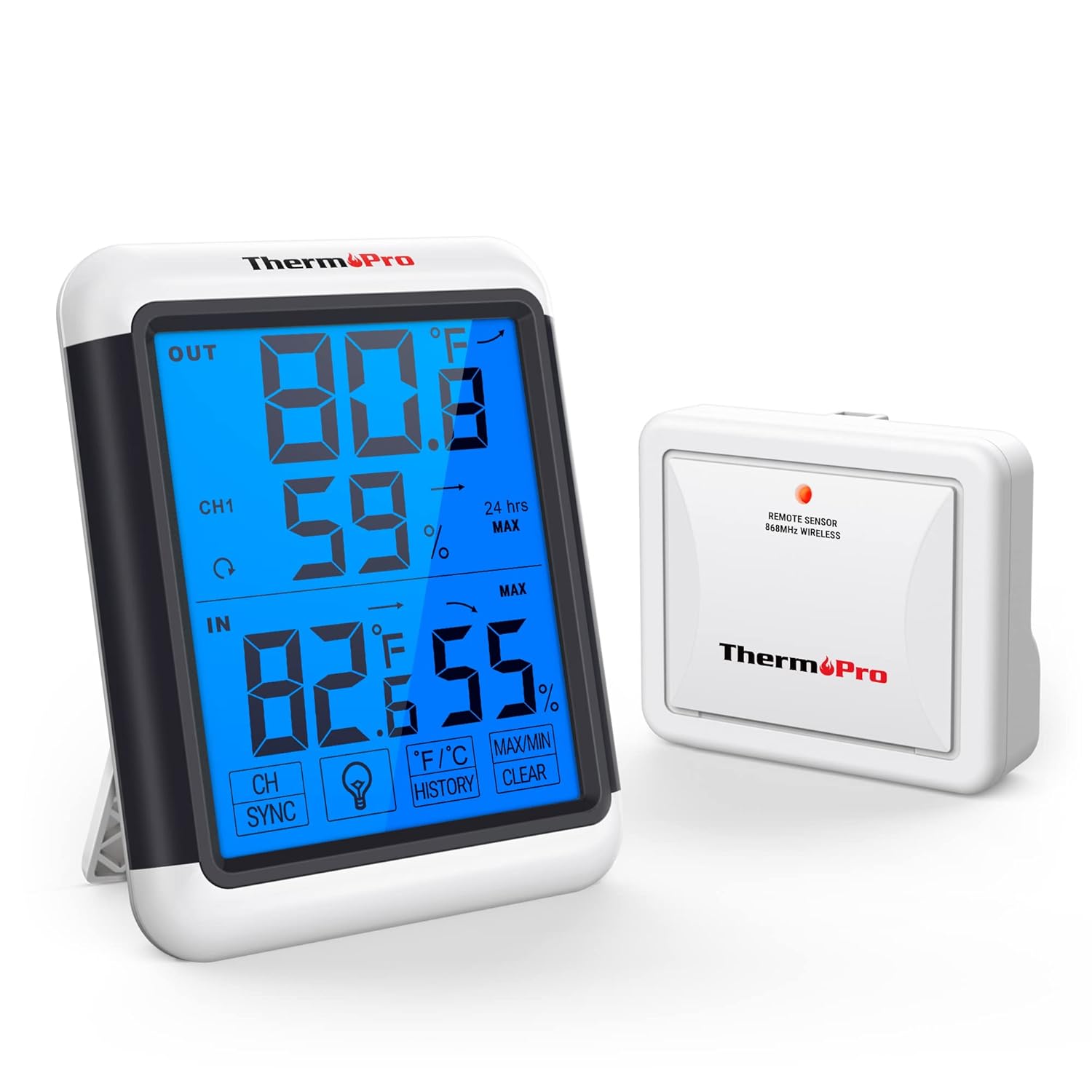 ThermoPro TP50 Digital Indoor Hygrometer- Temperature Humidity Meter ...
